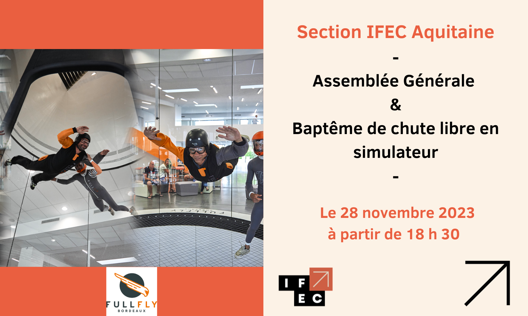 Assemblée Générale & Baptême de chute libre en simulateur / Section IFEC Aquitaine - IFEC