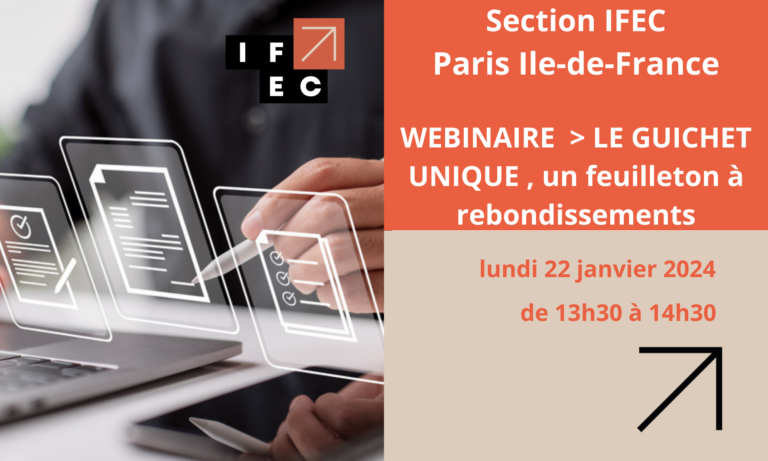 Webinaire sur LE GUICHET UNIQUE , un feuilleton à rebondissements / IFEC Paris - Île-de-France ...